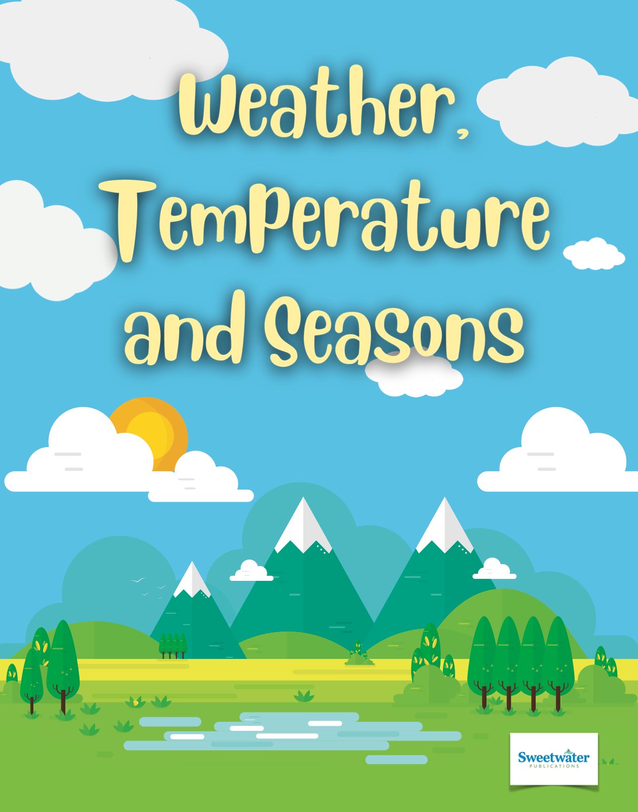 Colorful Illustrative Weather Vocabulary Worksheet - Books